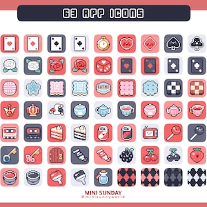 63 App Icon Pack / Wonder Mini Land / Wallpapers & Widgets / Pixel ...