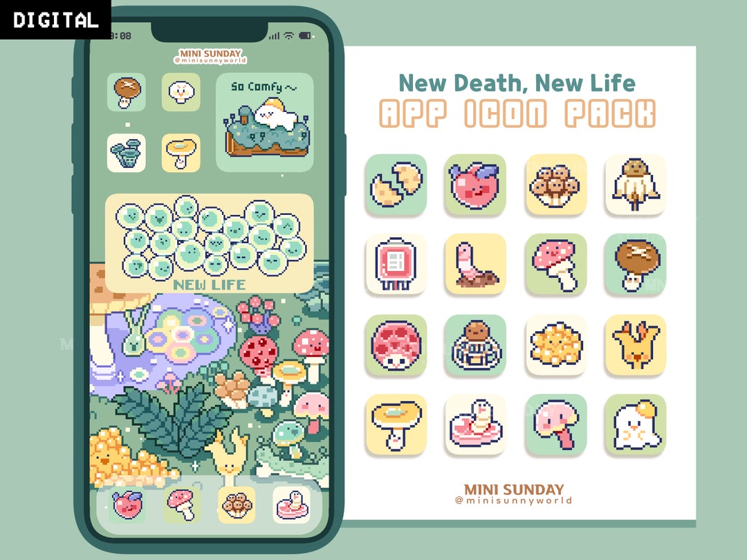 63 App Icon Pack / New Death, New Life / Wallpapers & Widgets / Pixel ...