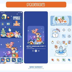 63 App Icon Pack / Winter Wonderland Story / Christmas / Wallpapers ...