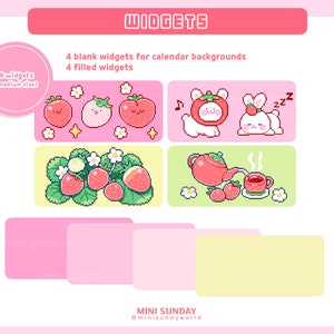 63 App Icon Pack / Strawberry Paradise / Wallpapers & Widgets / Pixel ...