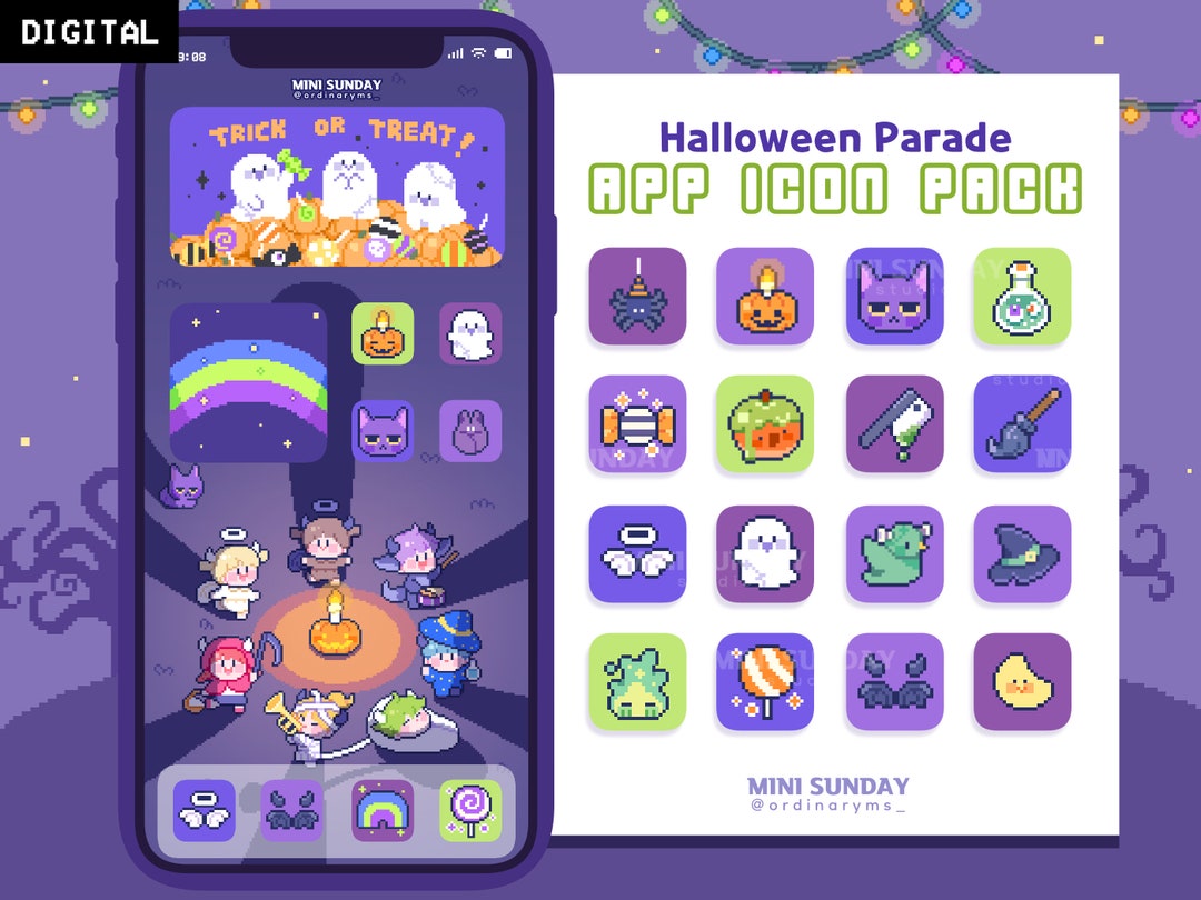 63 App Icon Pack / Halloween Parade / Halloween Expansion Pack - Etsy