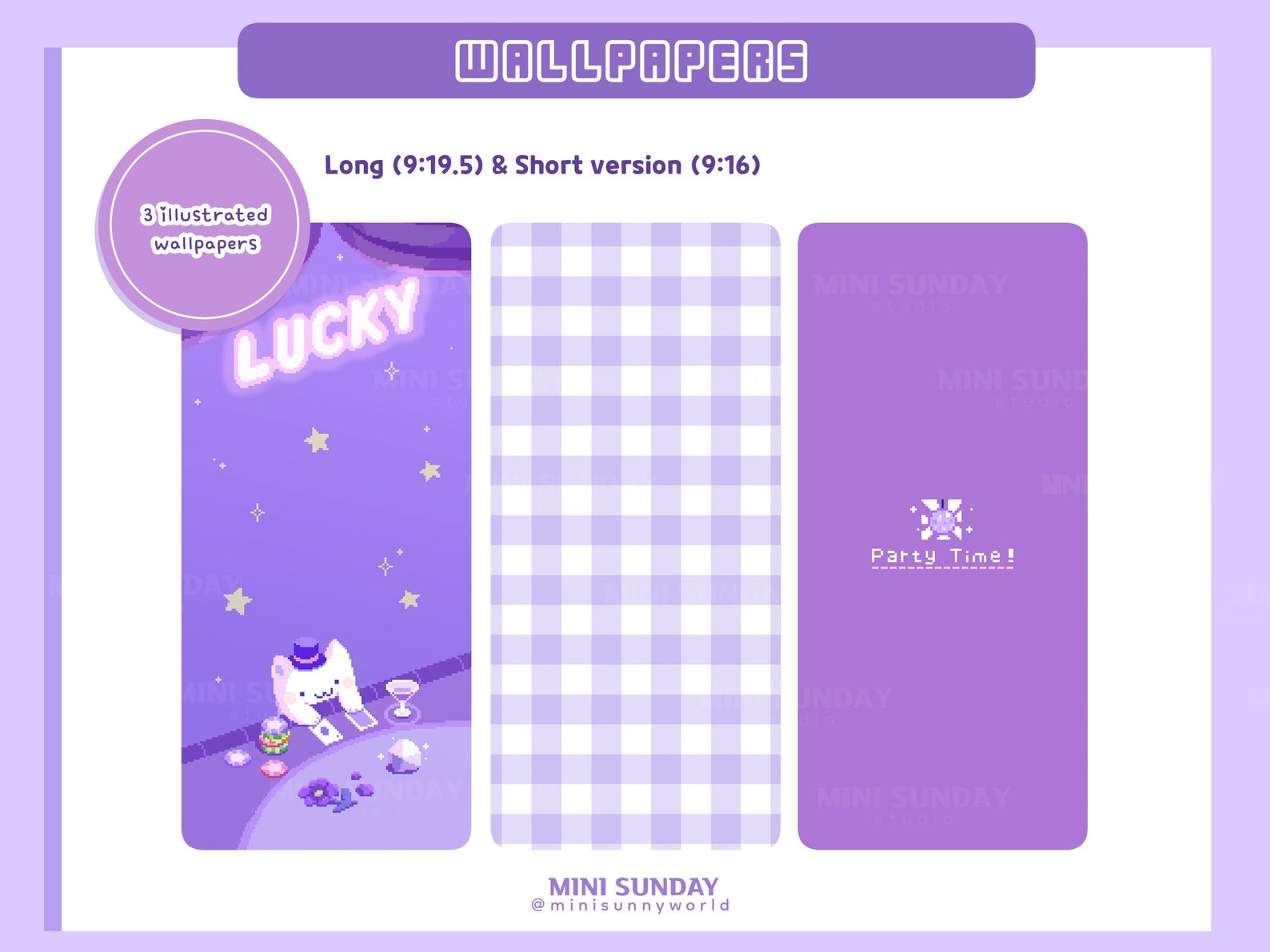 63 App Icon Pack / Purple Lucky / Wallpapers & Widgets / Pixel / Ios ...