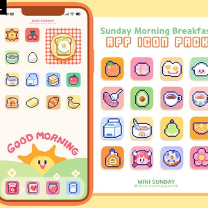 63 App Icon Pack / Sunday Morning Breakfast / Wallpapers & Widgets ...