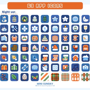 63 App Icon Pack / Winter Wonderland Story / Christmas / Wallpapers ...