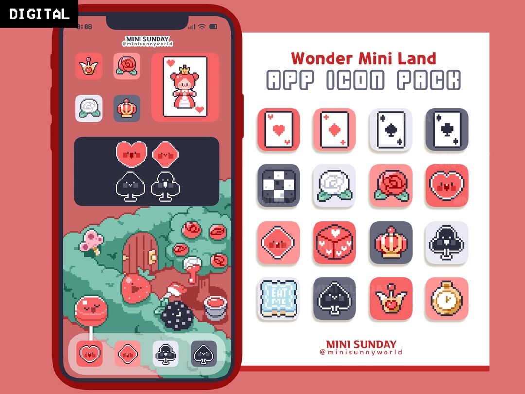 63 App Icon Pack / Wonder Mini Land / Wallpapers & Widgets / Pixel ...