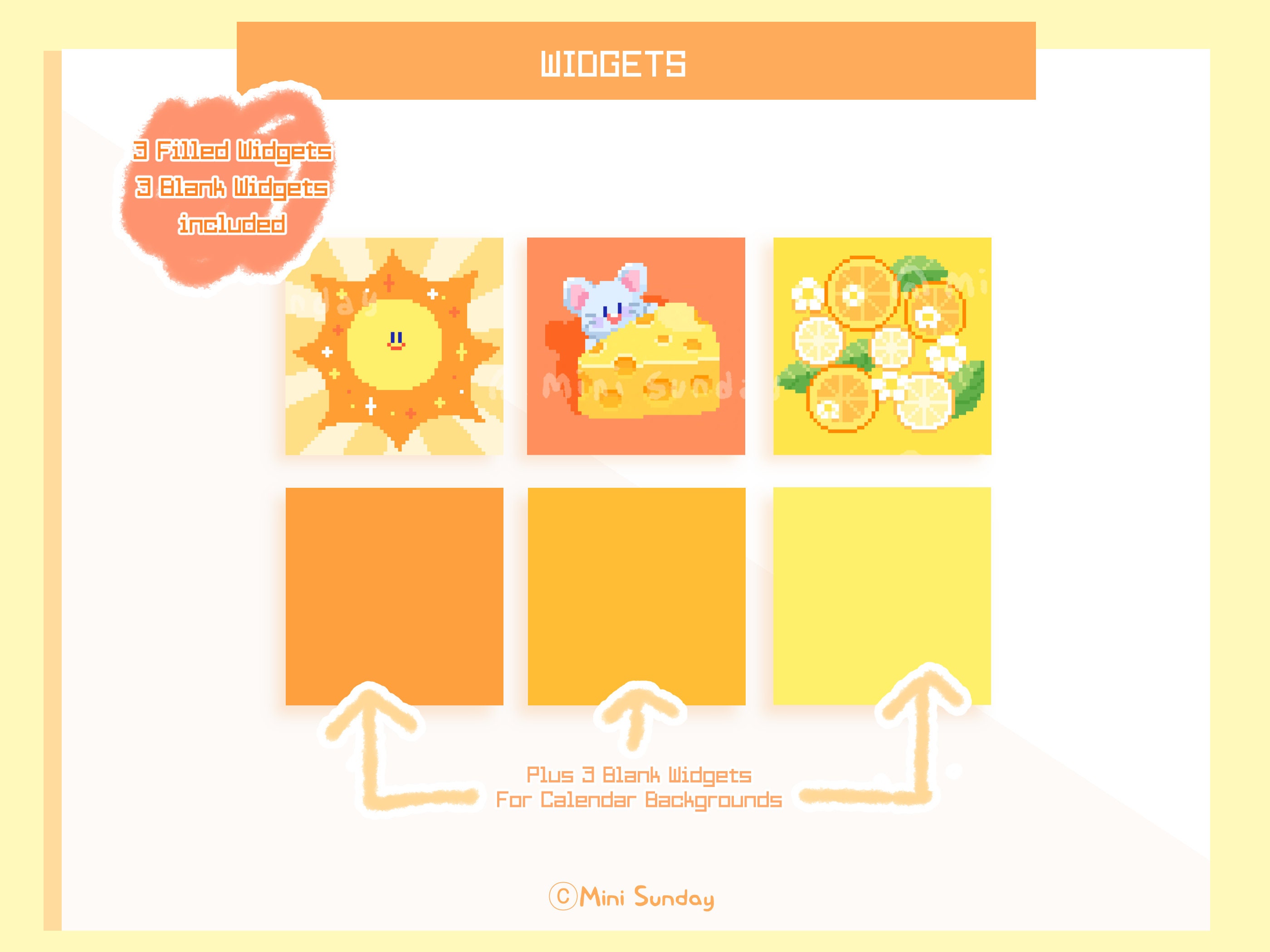 63 App Icon Pack / Yellow Therapy / Wallpapers & Widgets / | Etsy