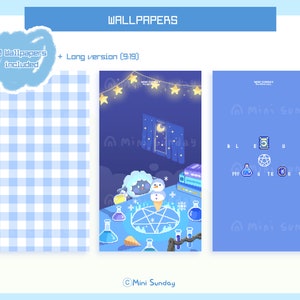 63 App Icon Pack / Blue Mystery / Wallpapers & Widgets / Pixel - Etsy