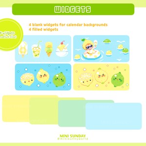 63 App Icon Pack / Lemonade Pop / Summer Season / Wallpapers & Widgets ...