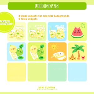 63 App Icon Pack / Lemonade Pop / Summer Season / Wallpapers & Widgets ...