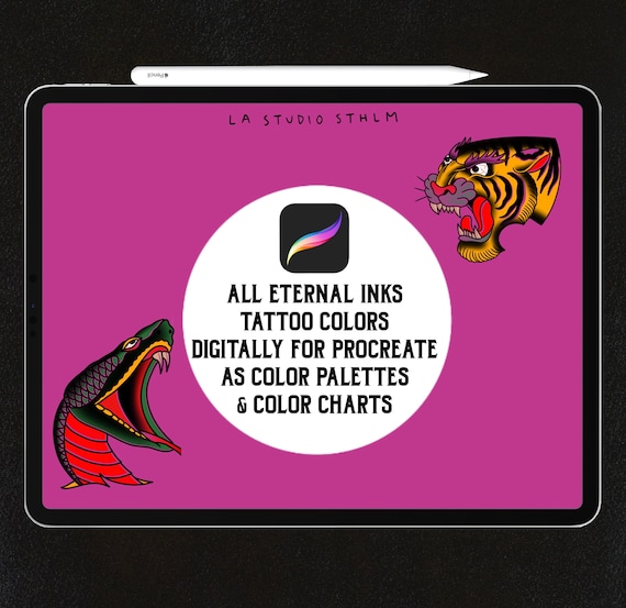 Eternal Inks Color Palette for Procreate - Etsy