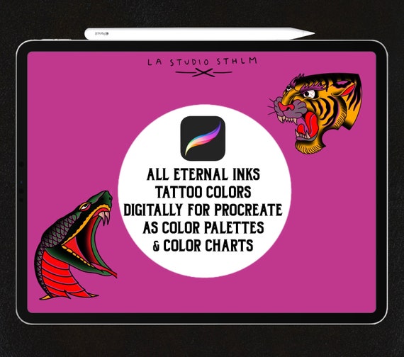 Eternal Inks Color Palette for Procreate | Etsy