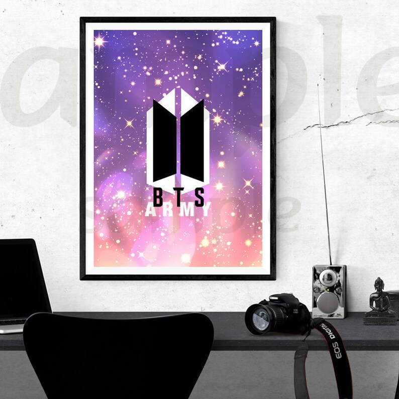 Bts Logo Printable Poster Digital Download Poster Print Decor Wall Art ...