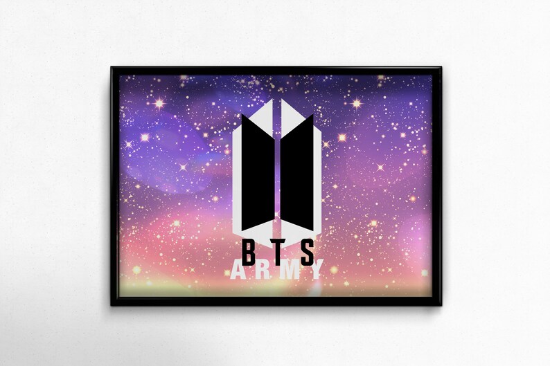 Bts Logo Printable Poster Digital Download Poster Print Decor Wall Art ...