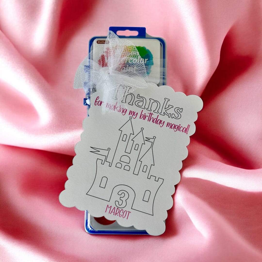 Personalized Princess Birthday Party Favors: Princess Watercolor Paint ...