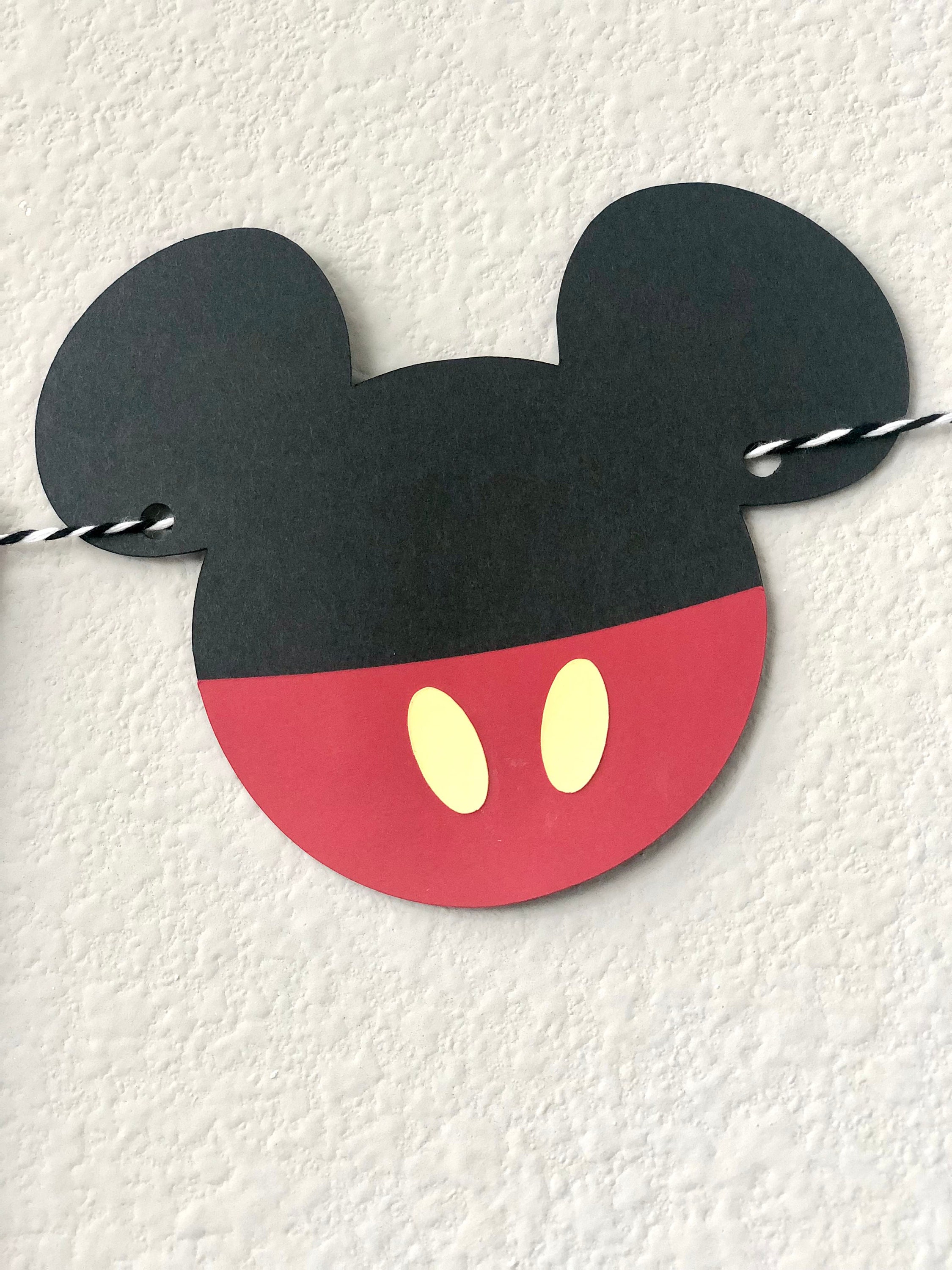 Mickey Mouse Birthday Banner - Etsy