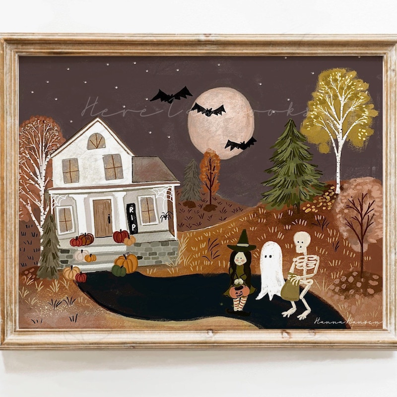 Halloween Folk Art - Etsy