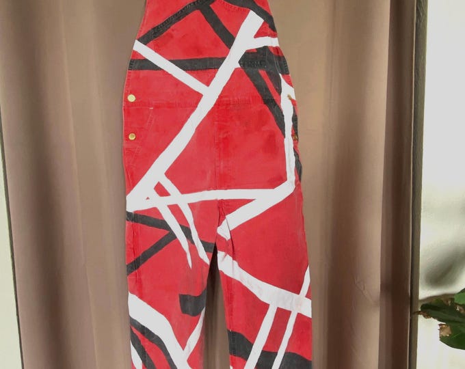 Handpainted Eddie Van Halen Overalls 32x30 - Etsy