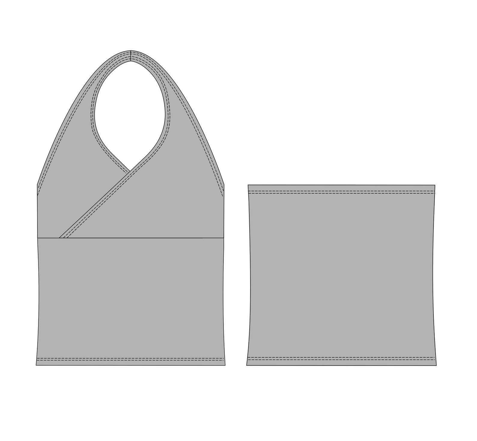 Simple Cross Halter Top/dress Sewing Pattern Size Eu 34-44 (XS-L) PDF ...