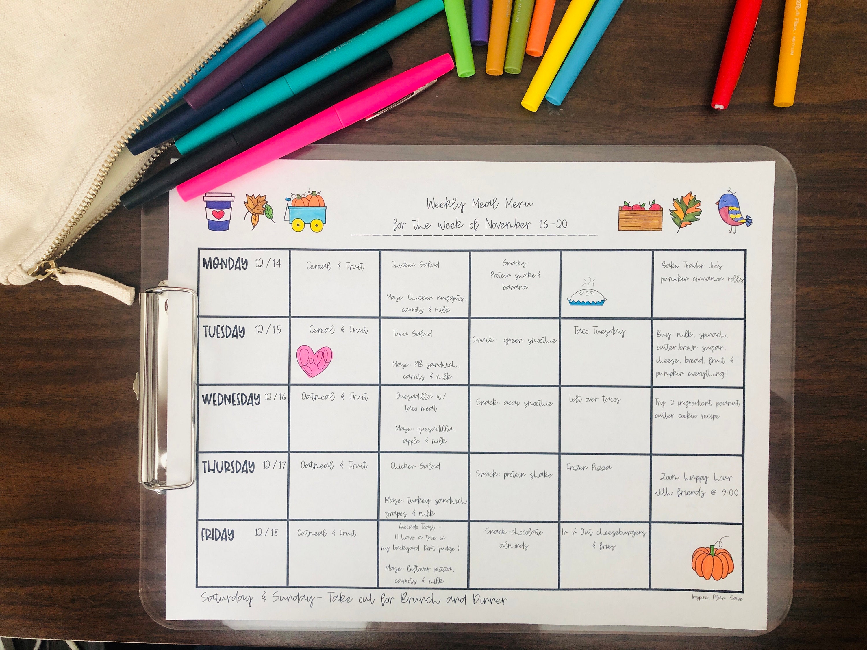 Calendars & Planners 3 - digital planning sheets organizer exercise ...