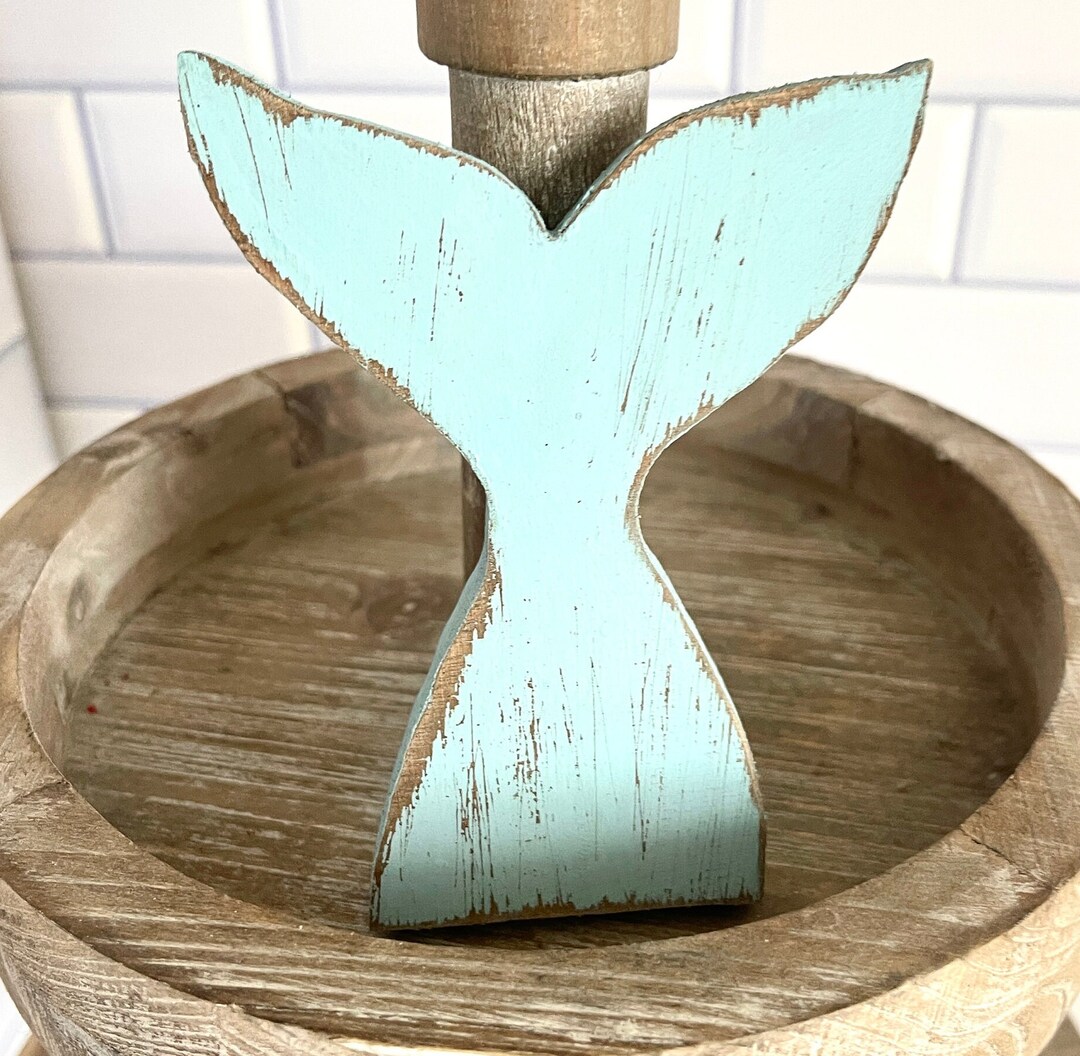 Mermaid Tail Tiered Tray Decor Beach Tiered Tray Summer Tiered Tray ...