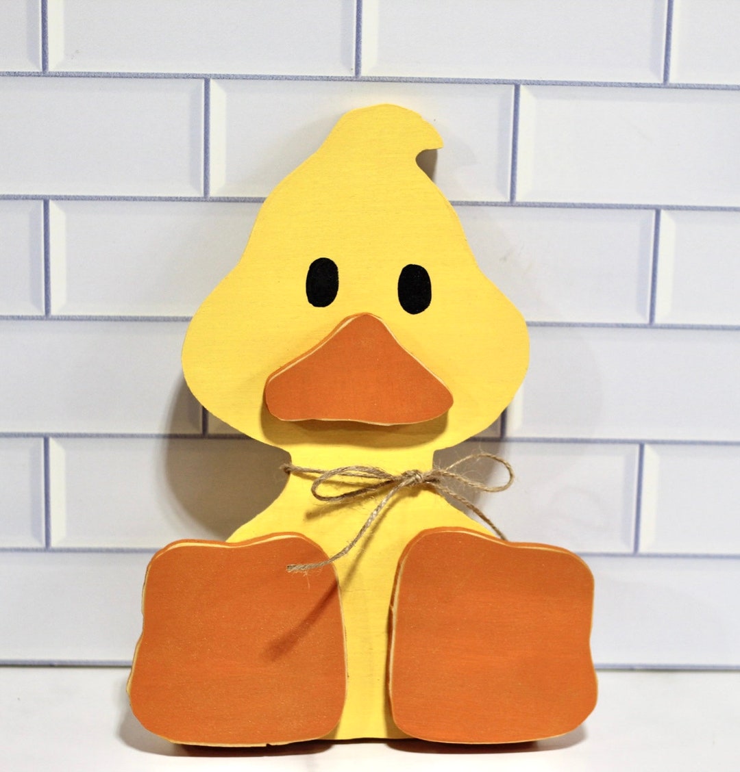 Spring Decor Shelf Sitter Duck Decor Rustic Spring Decor Easter Decor ...