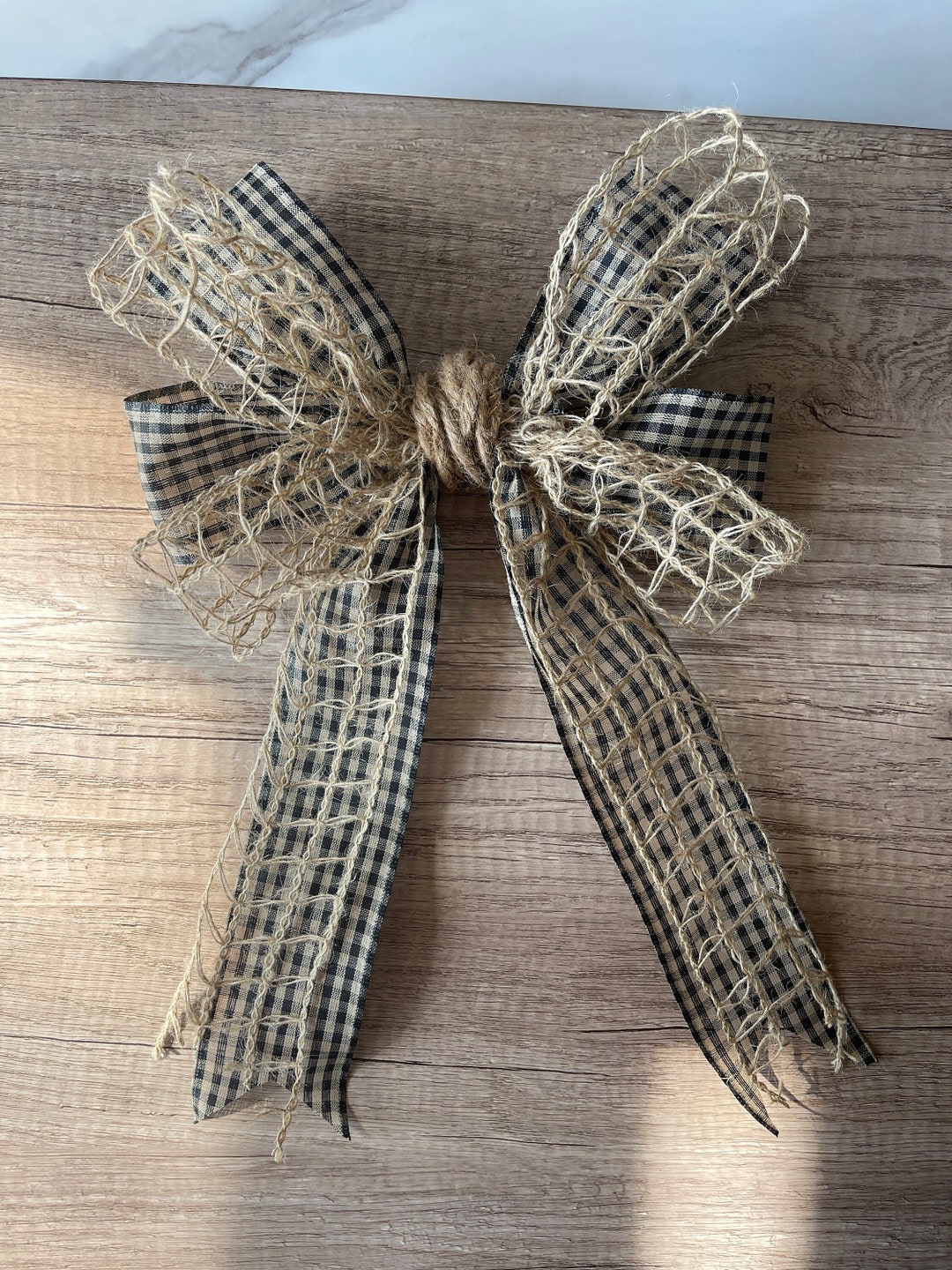 Bow for Wreath Bow Front Door Hanger Bow Modern Farmhouse Bow Beige Bow ...
