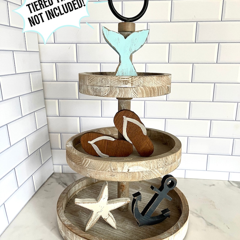 Tiered Tray Decor Beach - Etsy