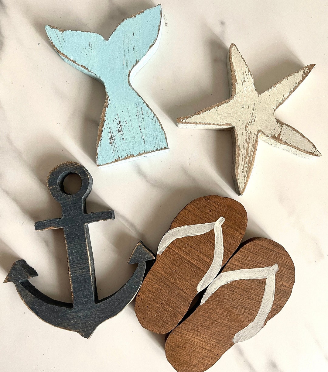 Summer Tiered Tray Decor Mermaid Decor Rustic Beach Decorations ...