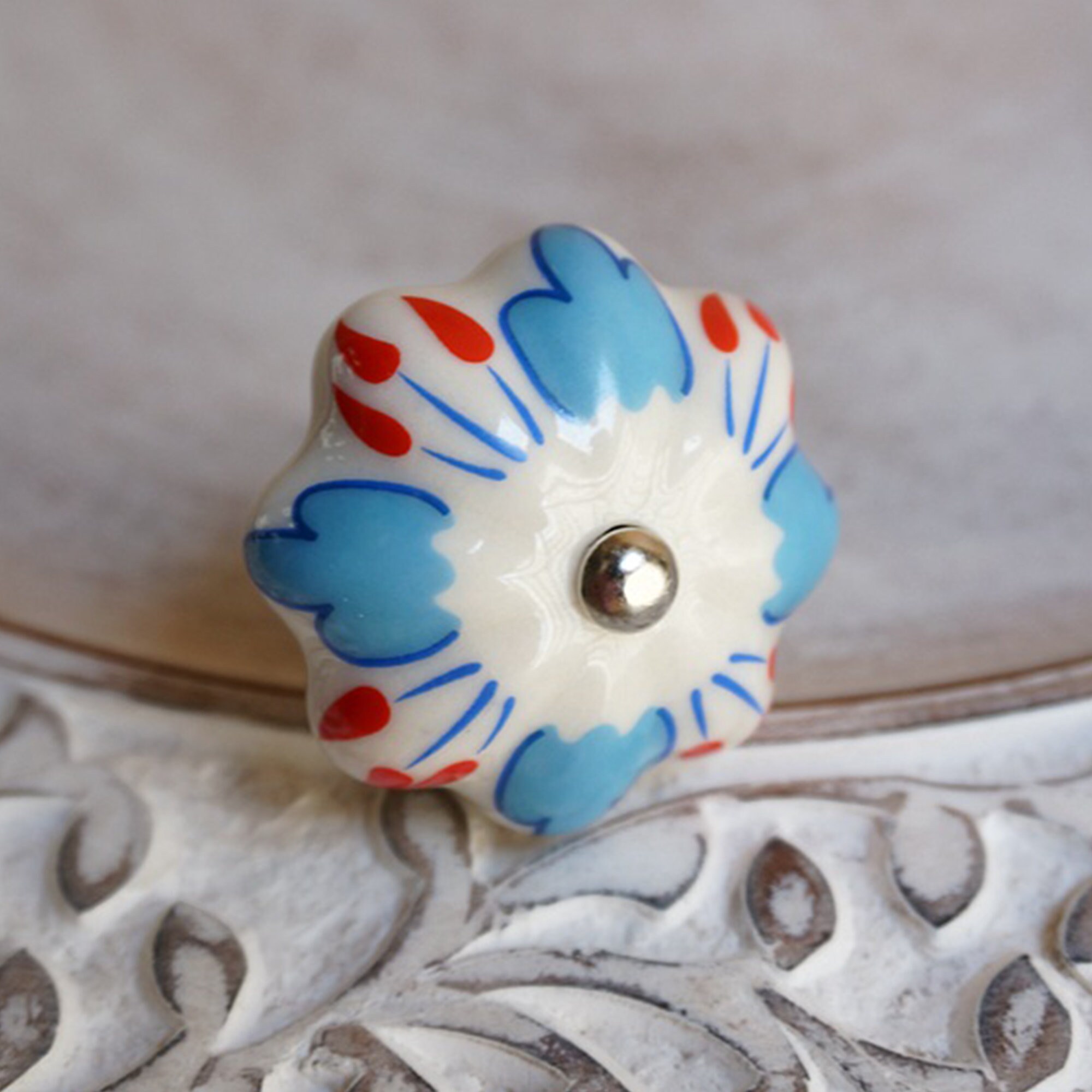 Retro Minimalist Colorful Cabinet Door Small Handle Hardware - Etsy