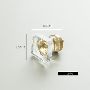 Crystal Dove Egg Champagne Wardrobe Door Handle Draw Pull Dresser Knobs ...