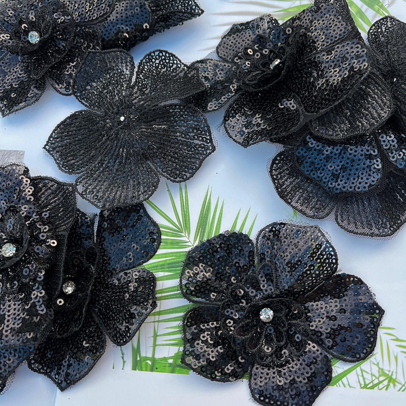 Sequin Flowers - Etsy
