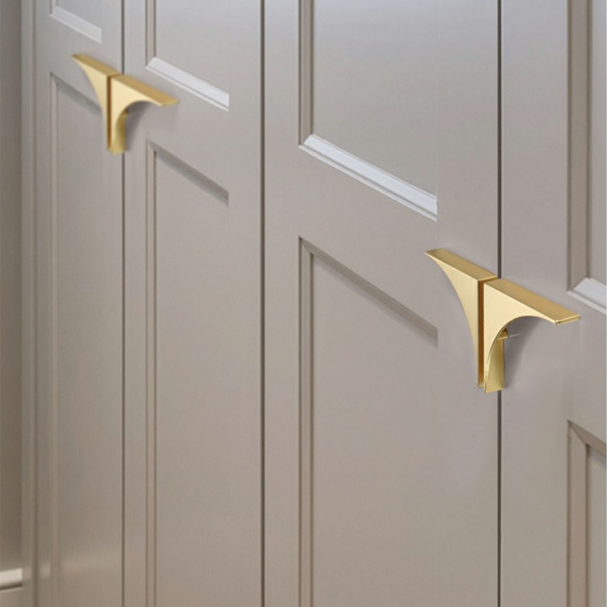 Golden Light Luxury Handle Wardrobe Door Handle Cabinet Drawer - Etsy