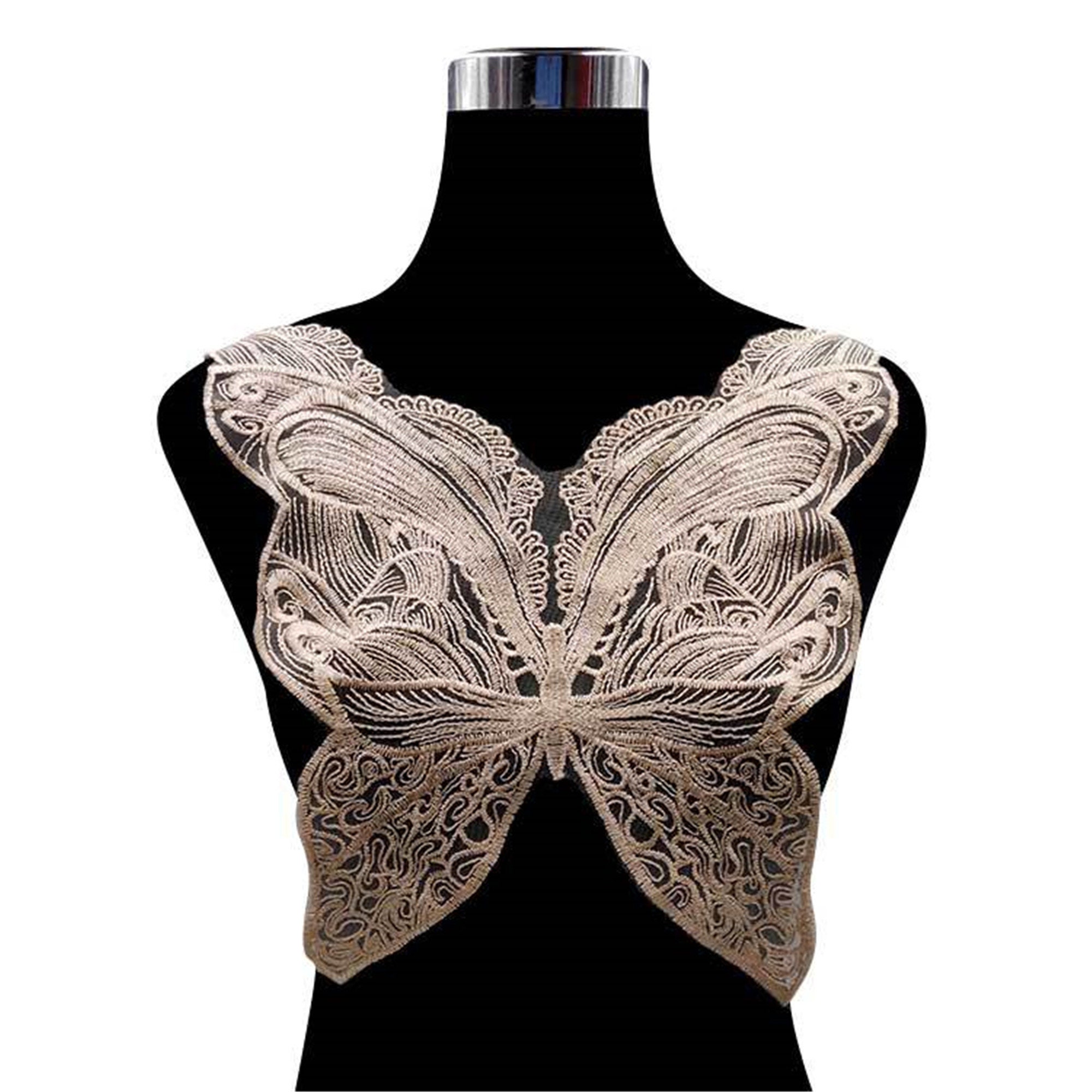 Butterfly Applique Wing Decorative Patches Butterfly Wing Lace Motif ...