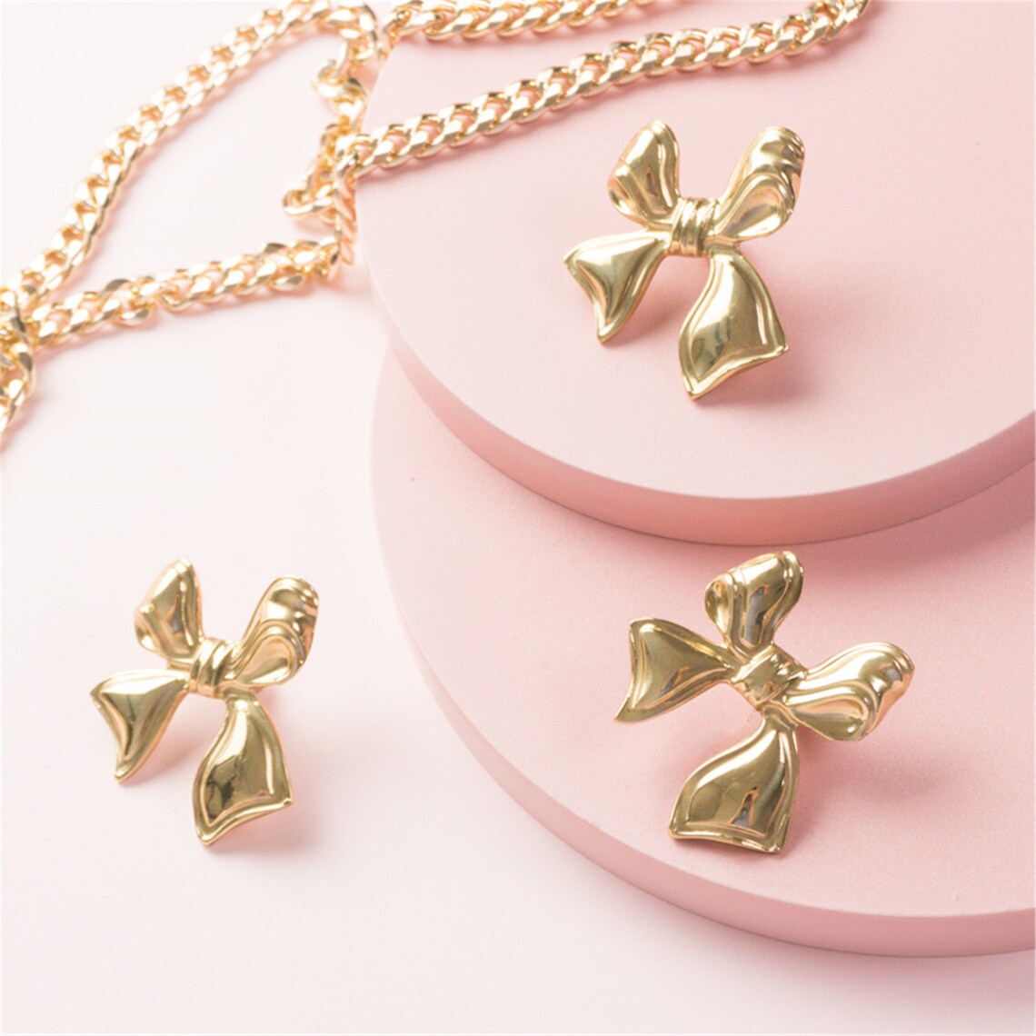 Creative Bow Brass Handle Modern Round Drawer Pulls Wardrobe | Etsy