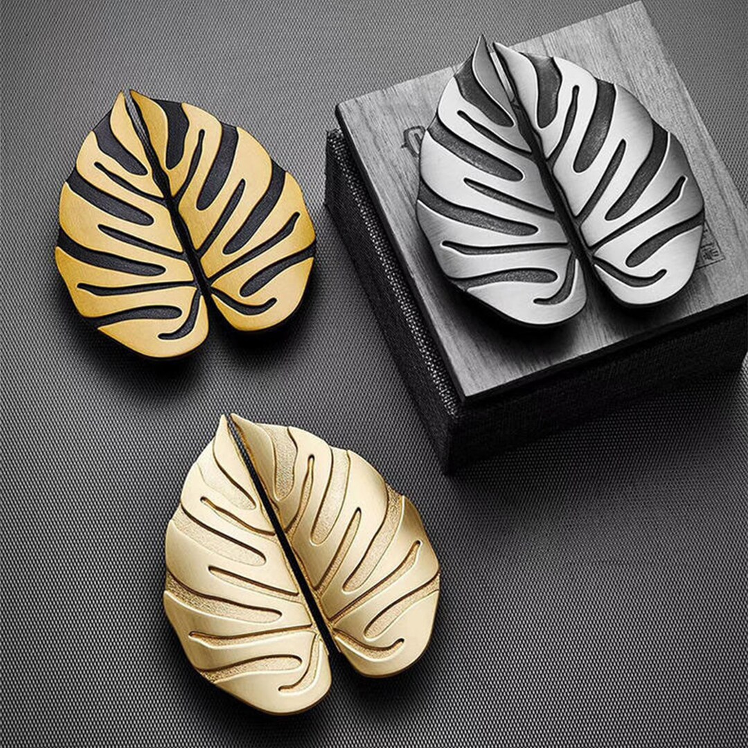 Creative Monstera Leaf Design Handle, Invisible Drawer Pulls, Wardrobe ...