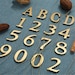 Golden Mailbox Number Letters Symbols Alphabet Door House - Etsy