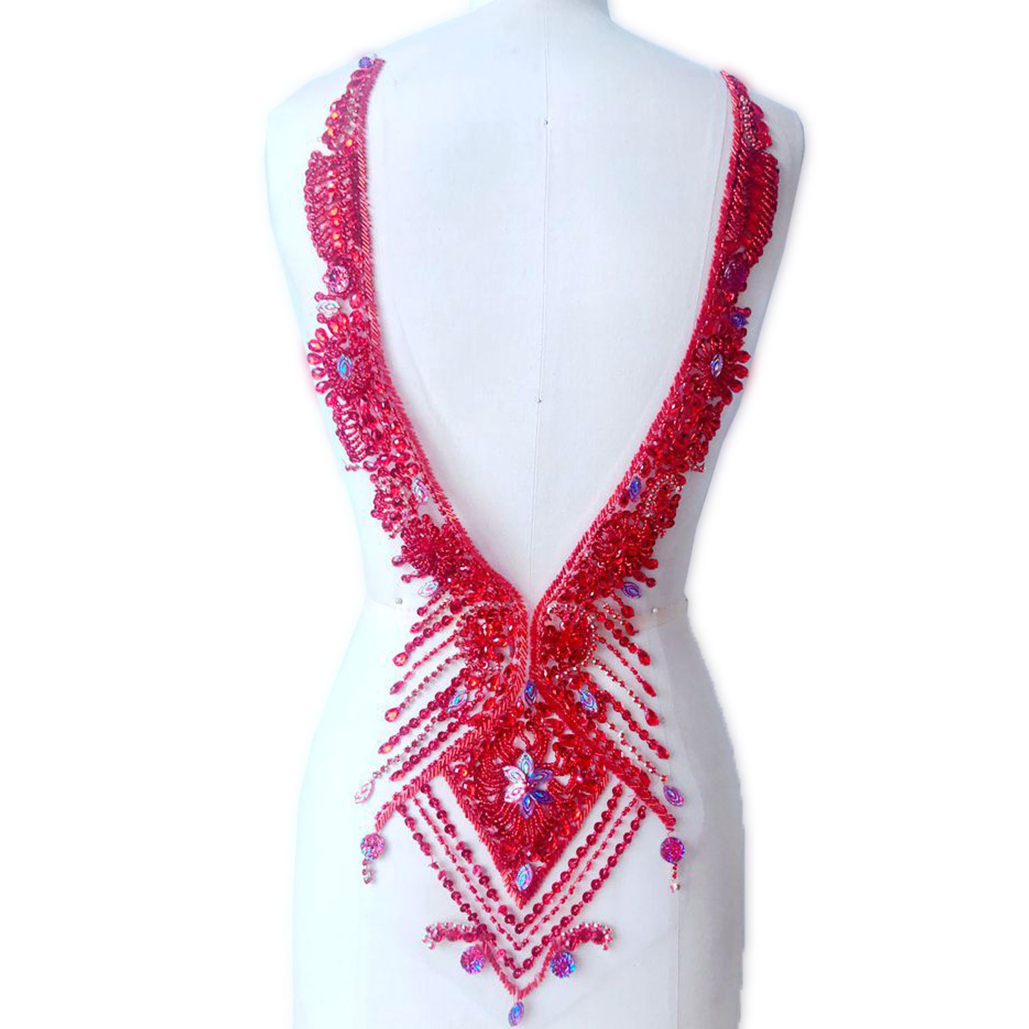 Back Bling Addition Decorative Patche Sparkle Applique Beaded Beaded ...