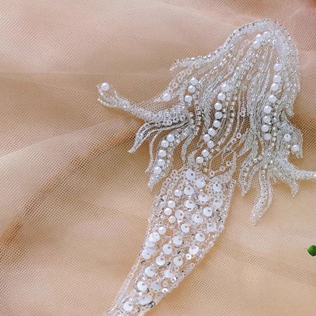 Mermaid Beaded Patches With Sequin Bodice Decorative Beaded Mermaid ...
