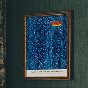 Vintage Art, Starry Night and the Astronauts, Instant Download, Digital ...