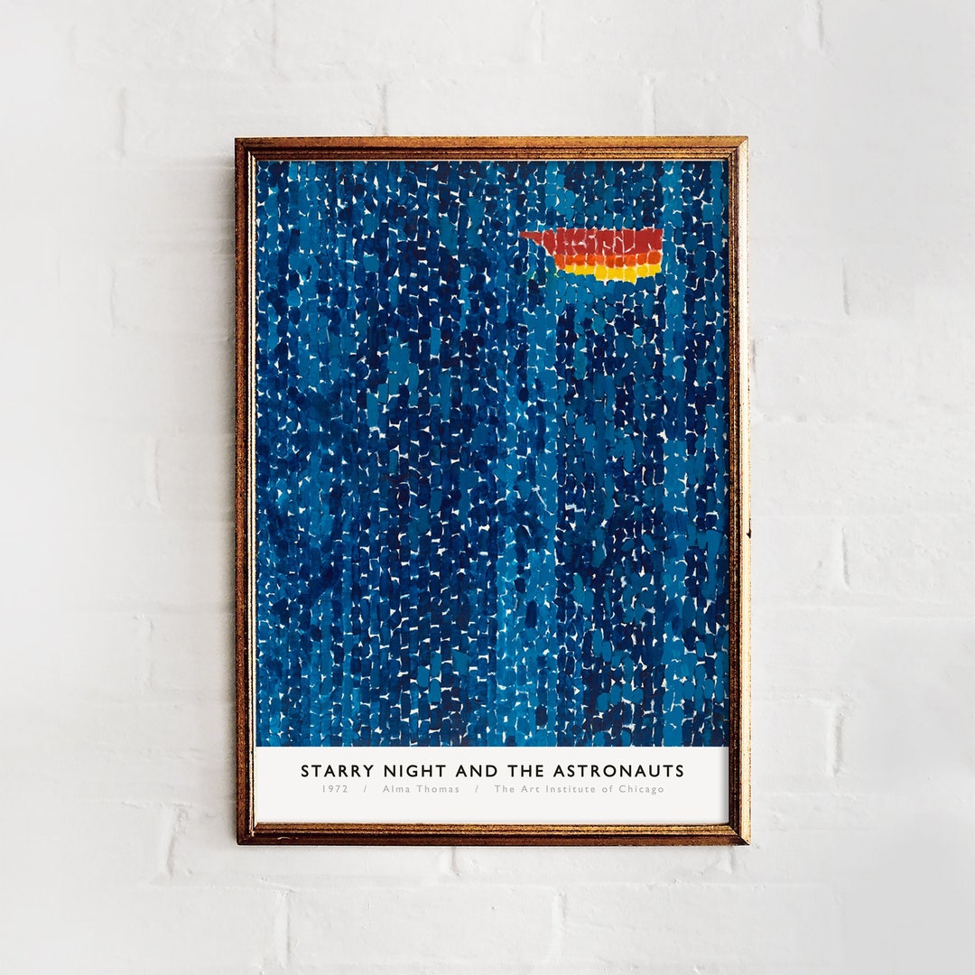 Vintage Art, Starry Night and the Astronauts, Instant Download, Digital ...