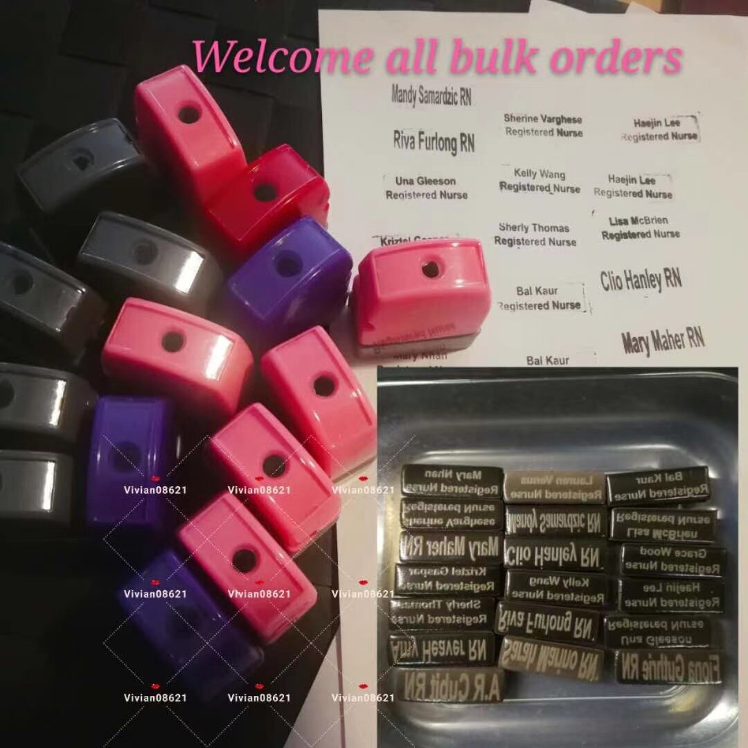 Custom Name Signature Rubber Flash Stamp Self Inking Registered Nurse ...