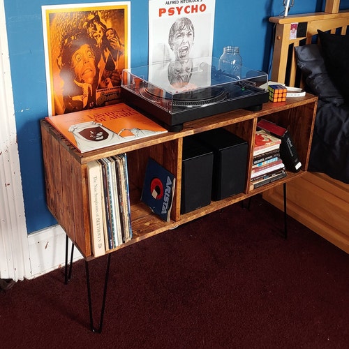 The Stack Record Player Stand - Etsy