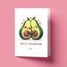 Printable Anniversary Card - "let's Avocuddle" Downloadable Anniversary ...