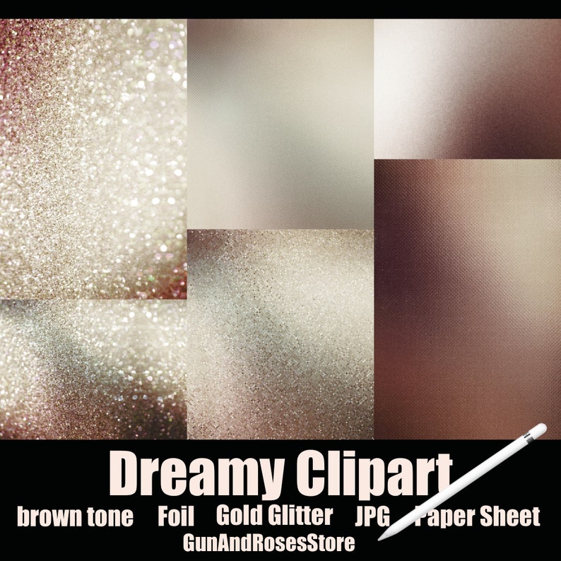 20 Dreamy Brown Tones With Gold Foil Glitter Backgrounds - Posters ...