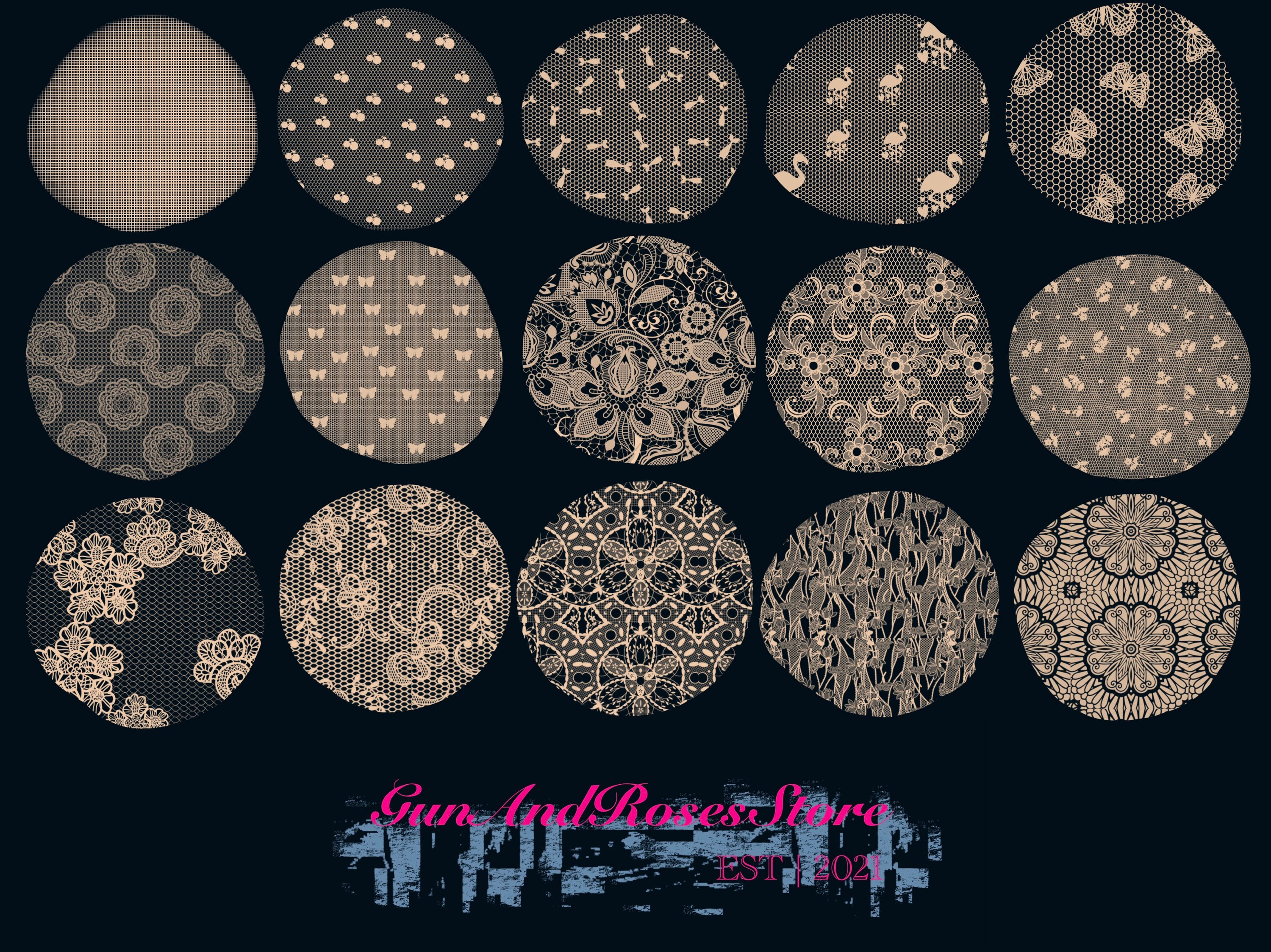 63 Seamless Lace Brushes for Procreate - Procreate Brushes, Procreate ...