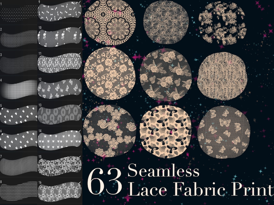 63 Seamless Lace Brushes for Procreate - Procreate Brushes, Procreate ...