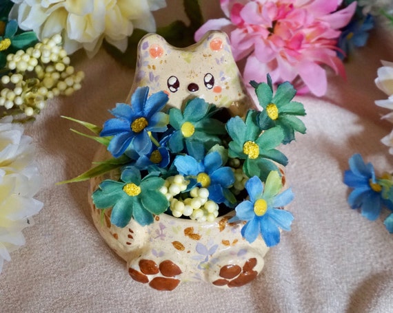 Bear Planter Animal Planter Bear Clay Pot for Indoor - Etsy