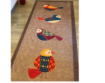 Bird Kitchen Rug - Etsy
