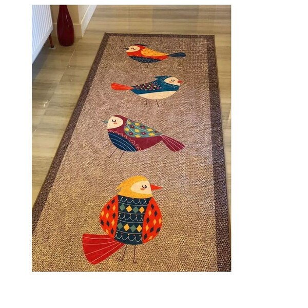 Bird Runner Rug - Etsy