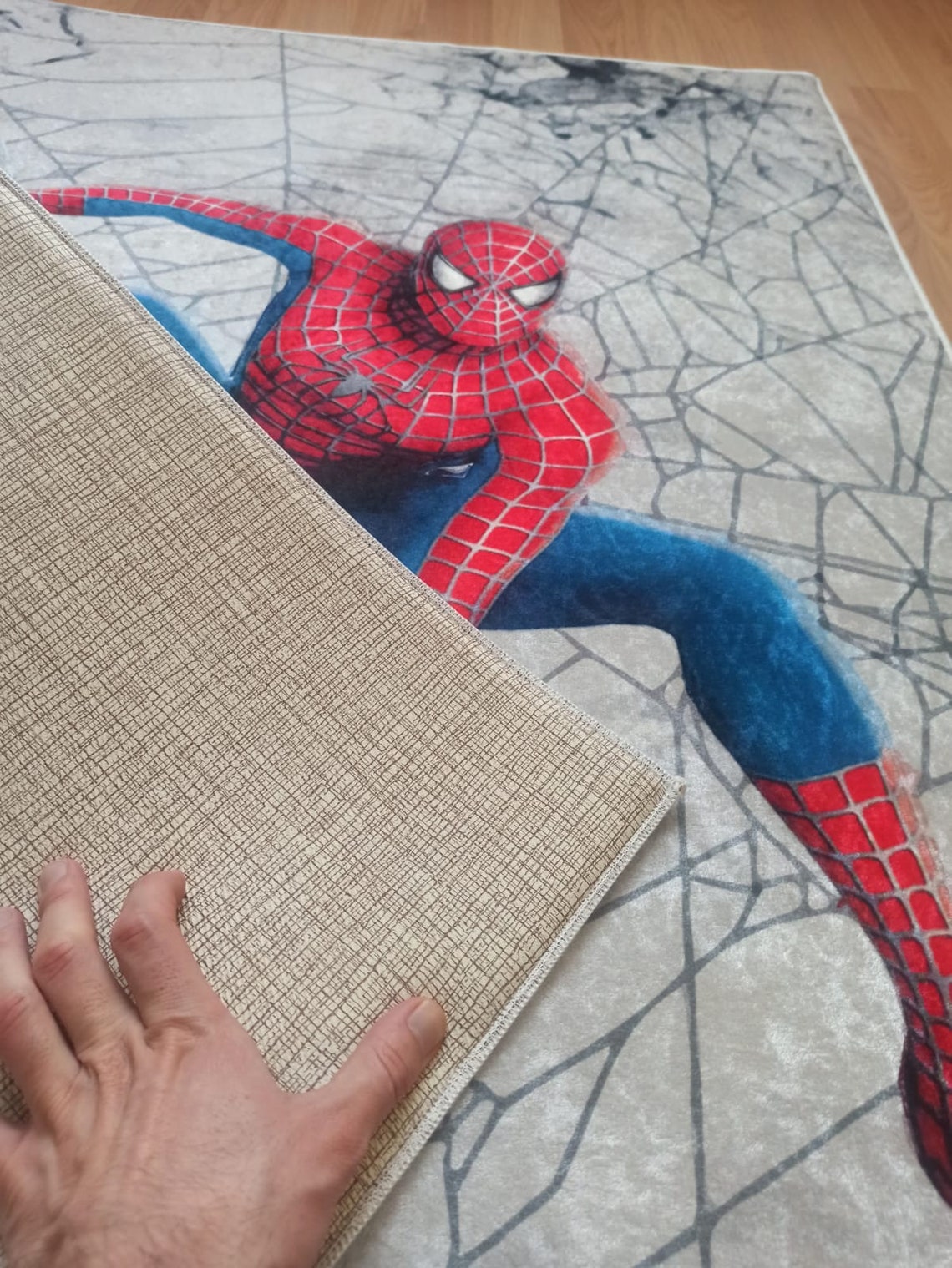 Spider-man Area Rug Decorative Floor Carpet Washable | Etsy